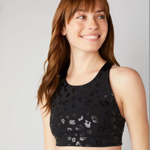 Terez | Intimates & Sleepwear | Nwt Terez Black Cheetah Foil Uplift ...